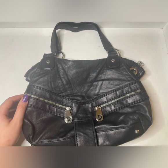 Michael Kors | Bags | Mk Aesthetic Vintage Black Leather Purse Y2k ...
